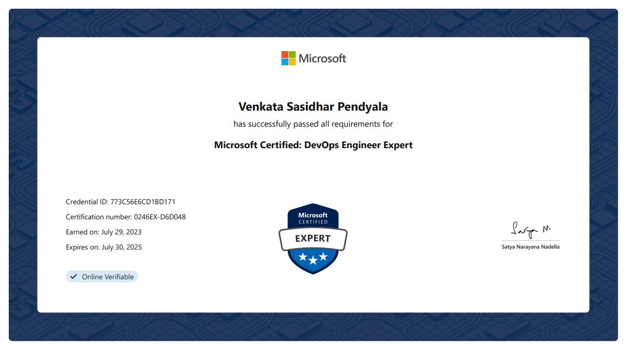 Portfolio | Venkata Sasidhar