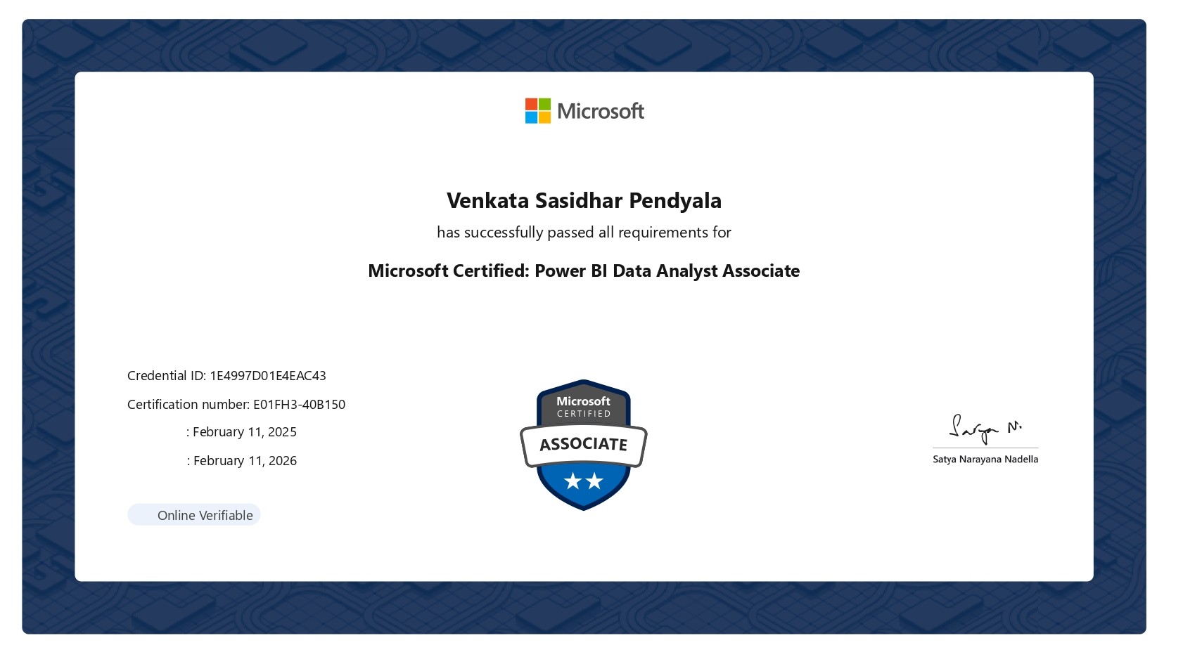 Portfolio | Venkata Sasidhar